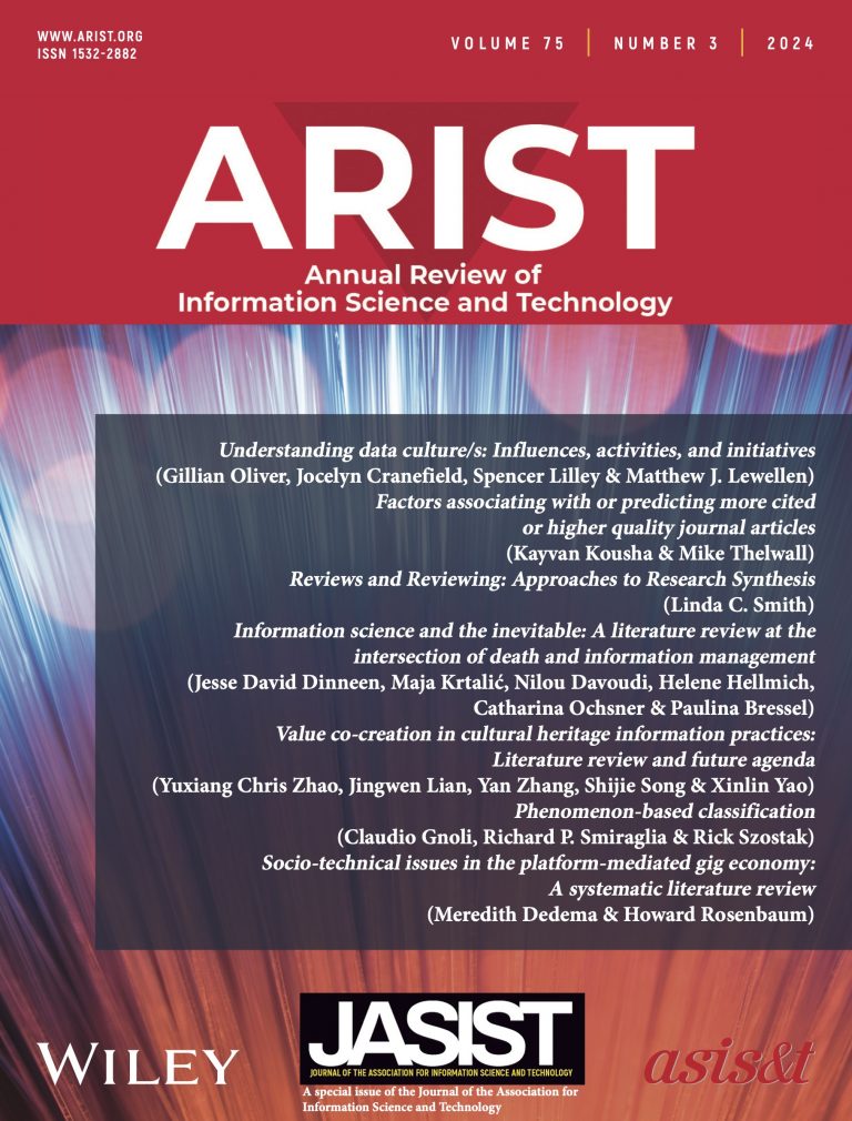 ARIST - Association for Information Science and Technology | ASIS&T